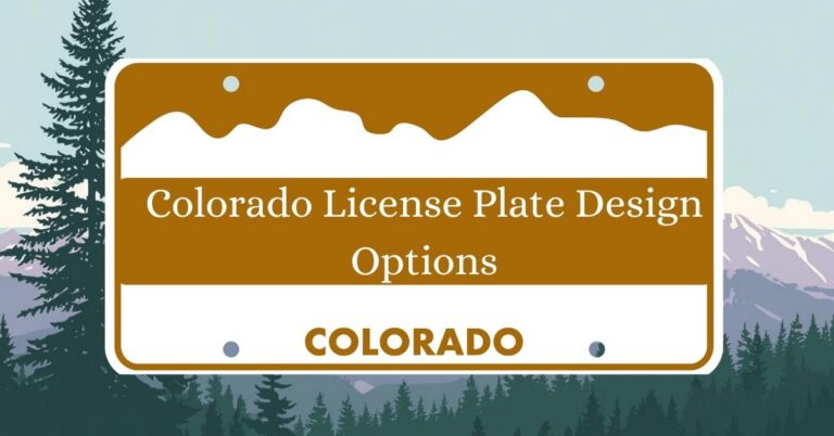 Colorado License Plate Design Options