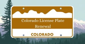 Colorado License Plate Renewal