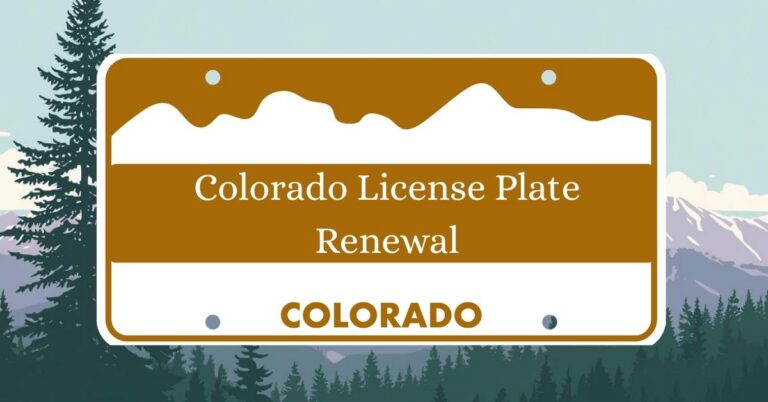 Colorado License Plate Renewal