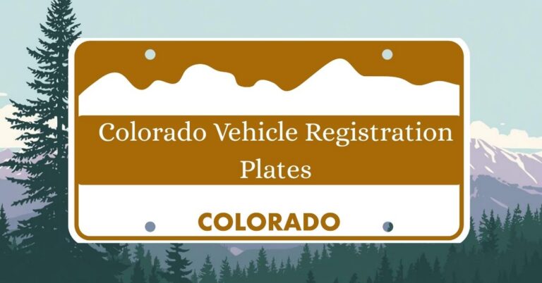 Colorado Vehicle Registration Plates